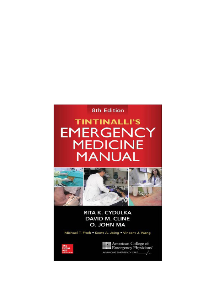 Tintinalli's Emergency Medicine Manual 8th Edition Rita K. Cydulka ...
