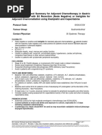 Thymoma Treatment Protocol: LUOTPAC Summary | PDF | Cancer | Chemotherapy