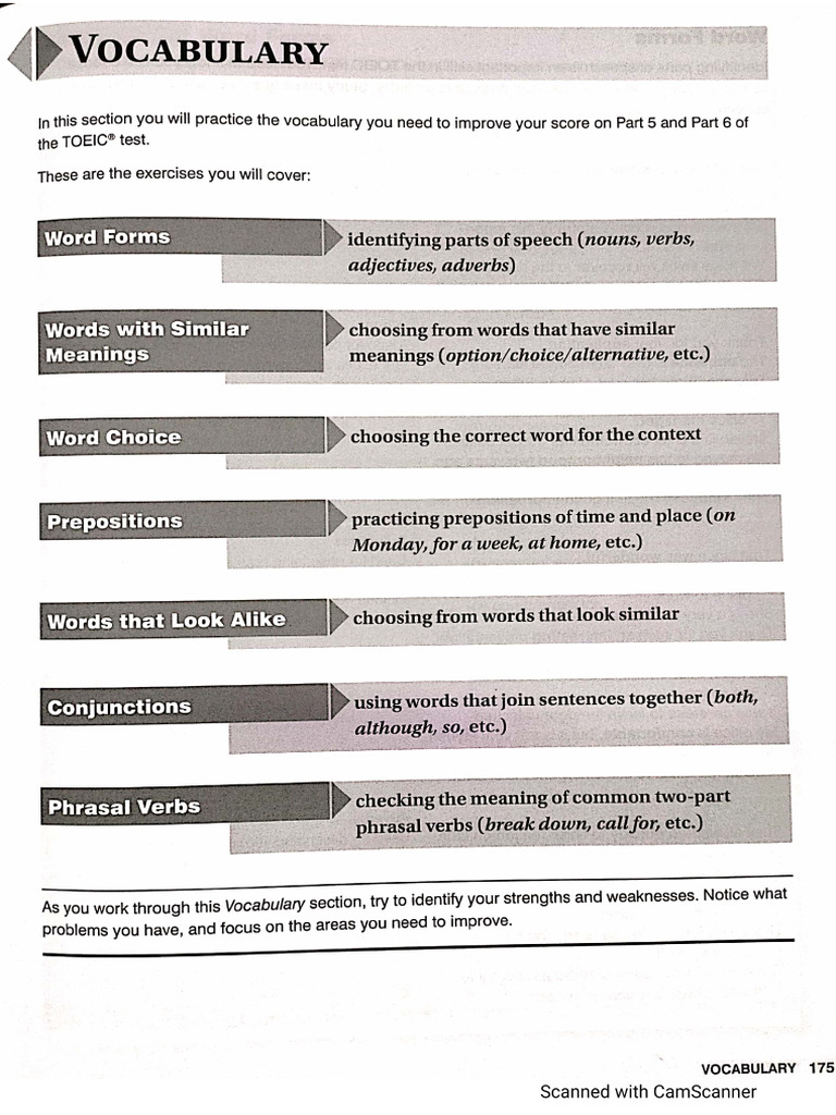 Vocabulary | PDF