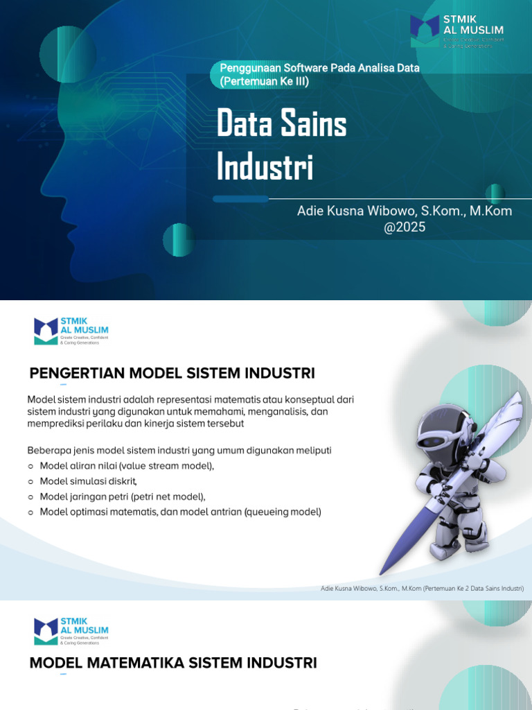 Pertemuan Ke 3 (Penggunaan Software Pada Analisis Data) Hal 1-3 | PDF