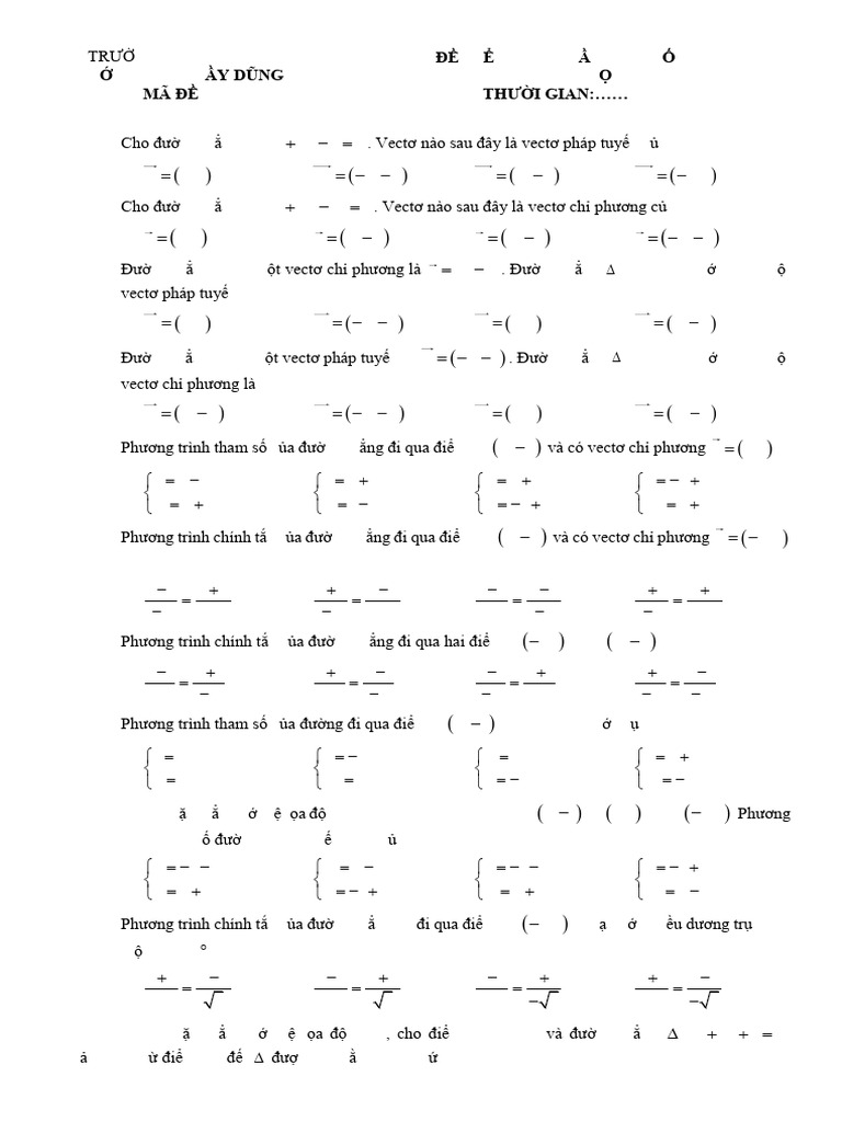ĐỀ THI SỐ 118 PHẦN HÌNH HỌC OXY | PDF