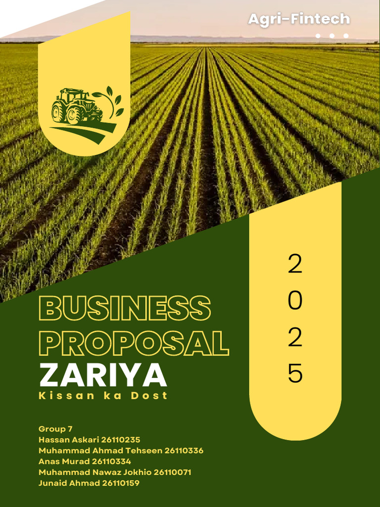 ProjectProposal-Zarya-Group7 | PDF | Lease | Agriculture