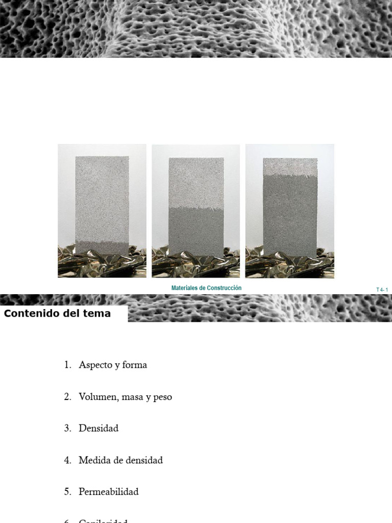 Tema 3 Materiales | PDF | Densidad | Masa