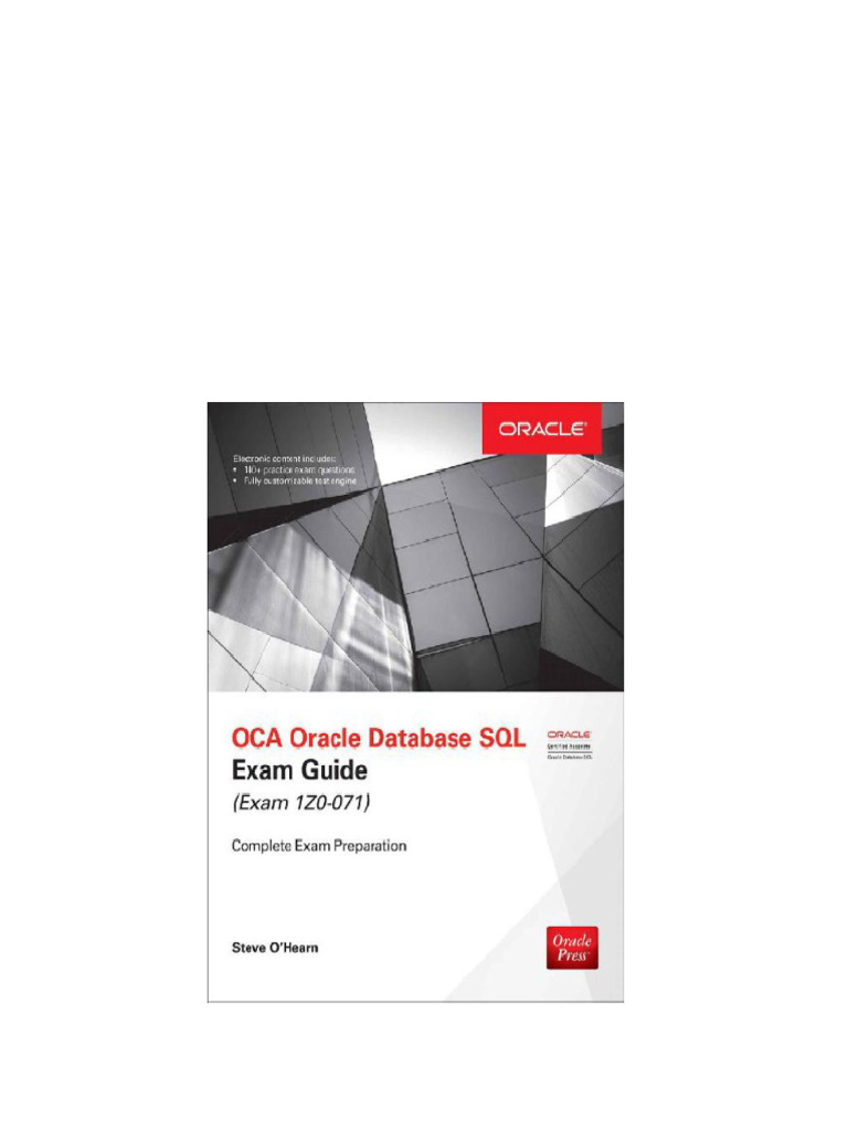 OCA Oracle Database SQL Exam Guide (Exam 1Z0-071) 1st Edition Steve O'Hearn - Ebook PDF Download ...