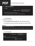 GCSE Chemistry Equation Sheet | PDF | Teaching Methods & Materials