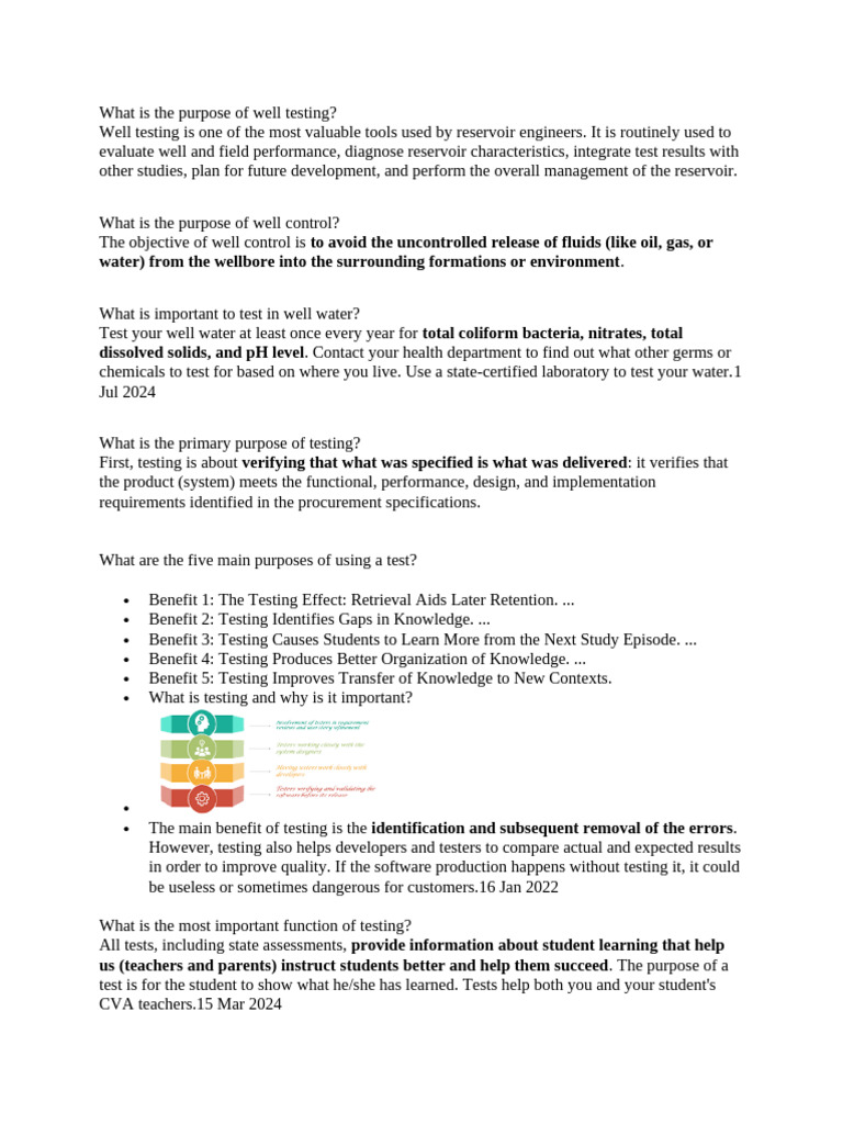 Well Testing: Purpose and Importance | PDF | Petroleum Reservoir ...