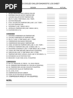 Chiller Log Sheet | PDF | Business | Computers