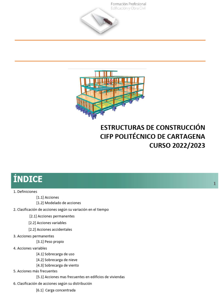 Ut.2.2 Acciones en La Edificacion | PDF | Herida | Naturaleza
