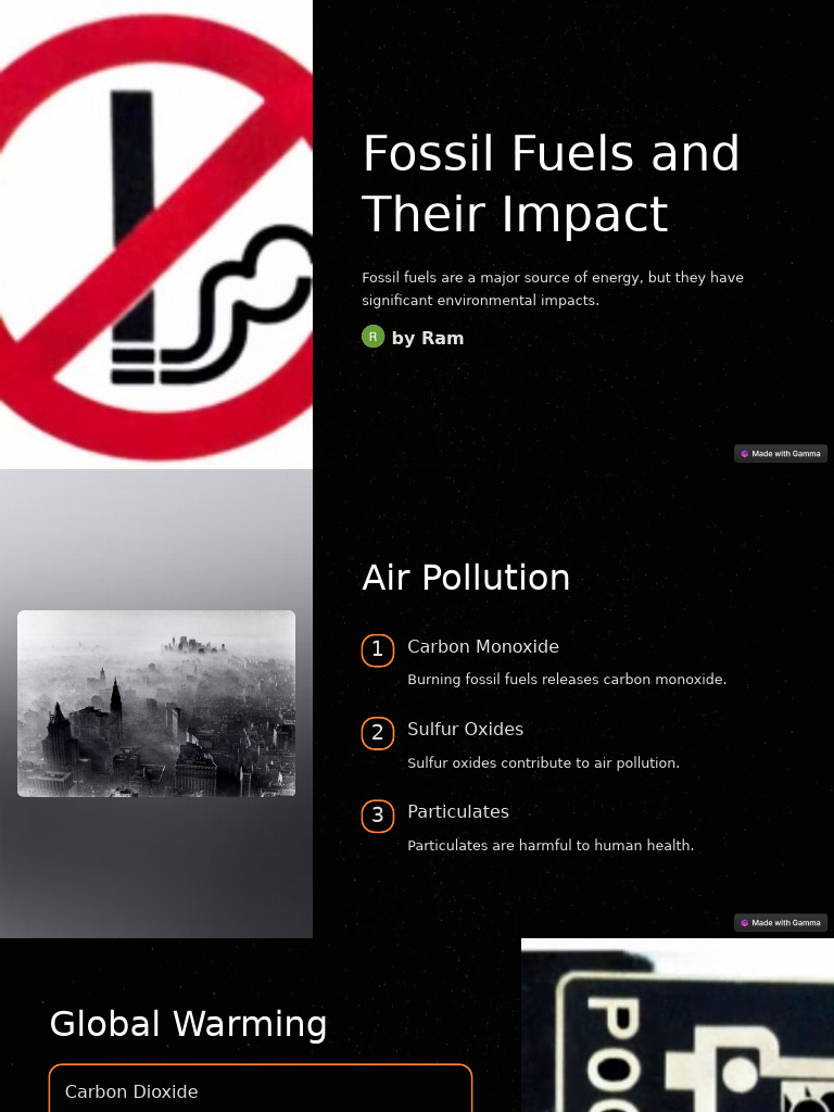 Fossil Fuels and Their Impact | PDF