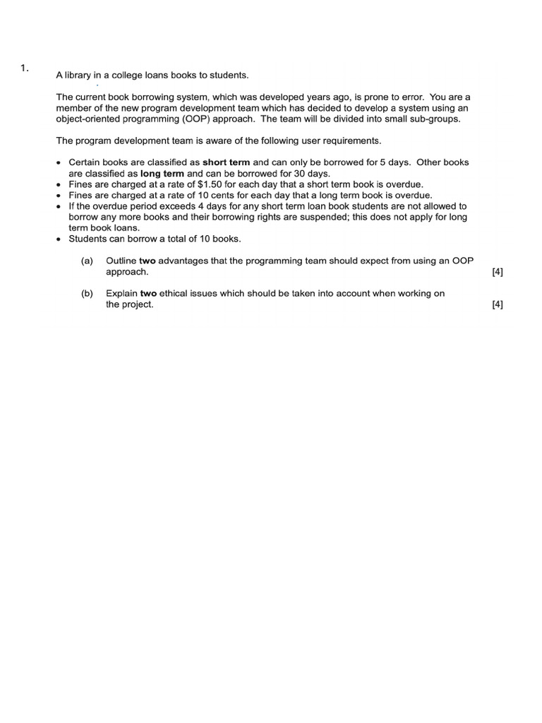 OOP - FA-2 Computer Science | PDF