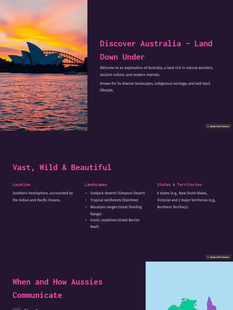Discover Australia - Land Down Under | PDF | Australia