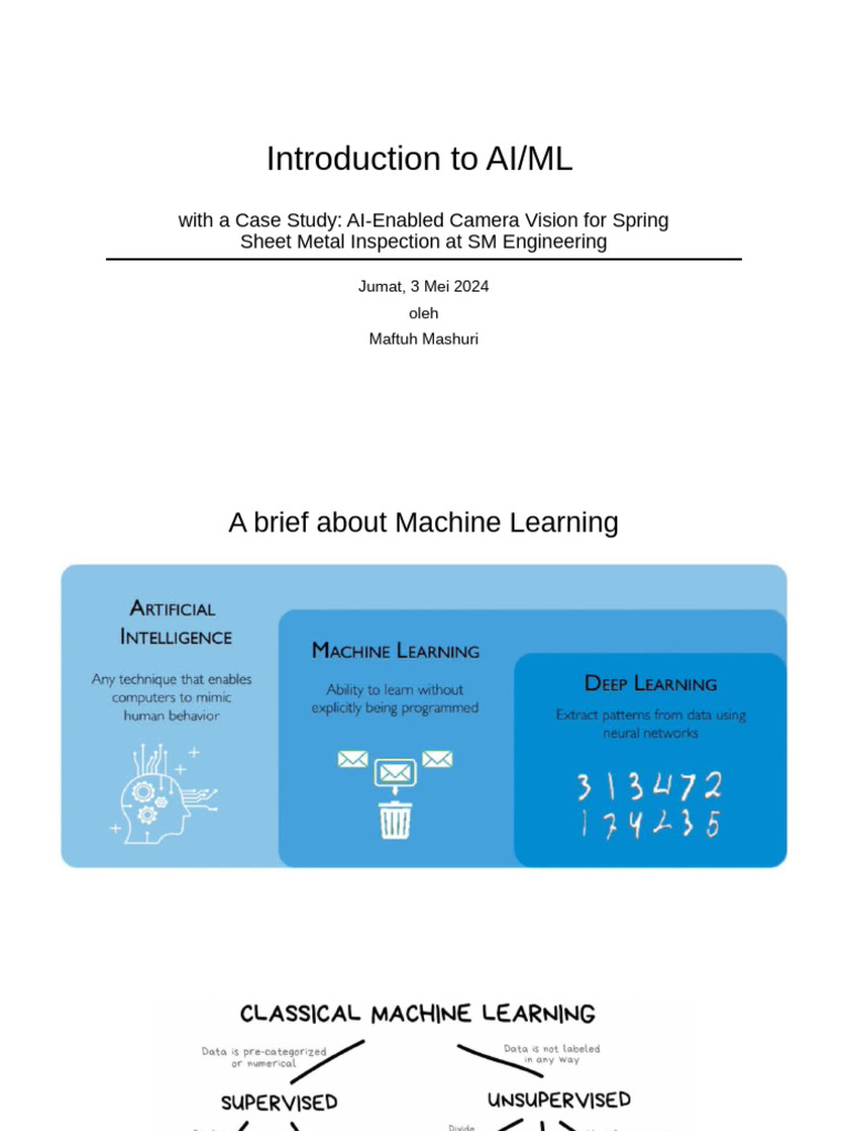 Introduction To AI-ML | PDF | Machine Learning | Deep Learning