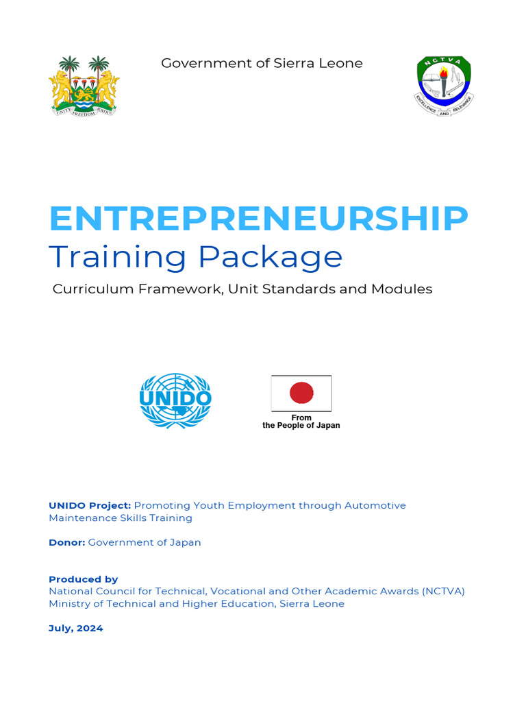 Entrepreneurship Curriculum Overview | PDF | Educational Assessment ...
