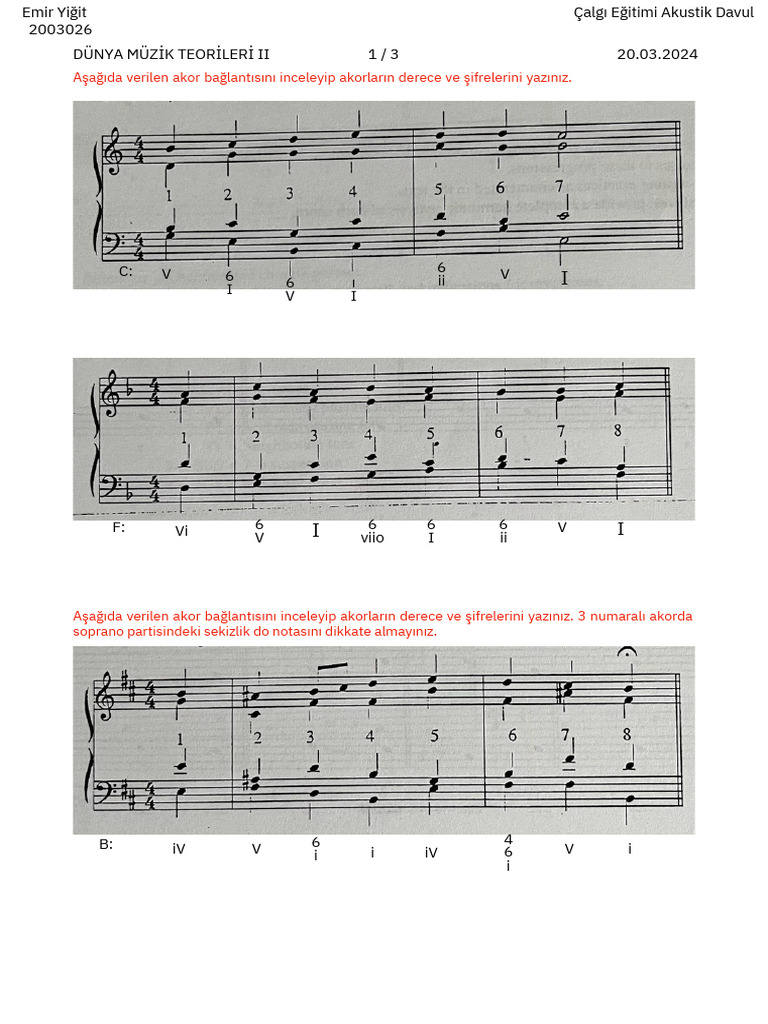 0 - Akor Oluşturma Ödevi PDF | PDF