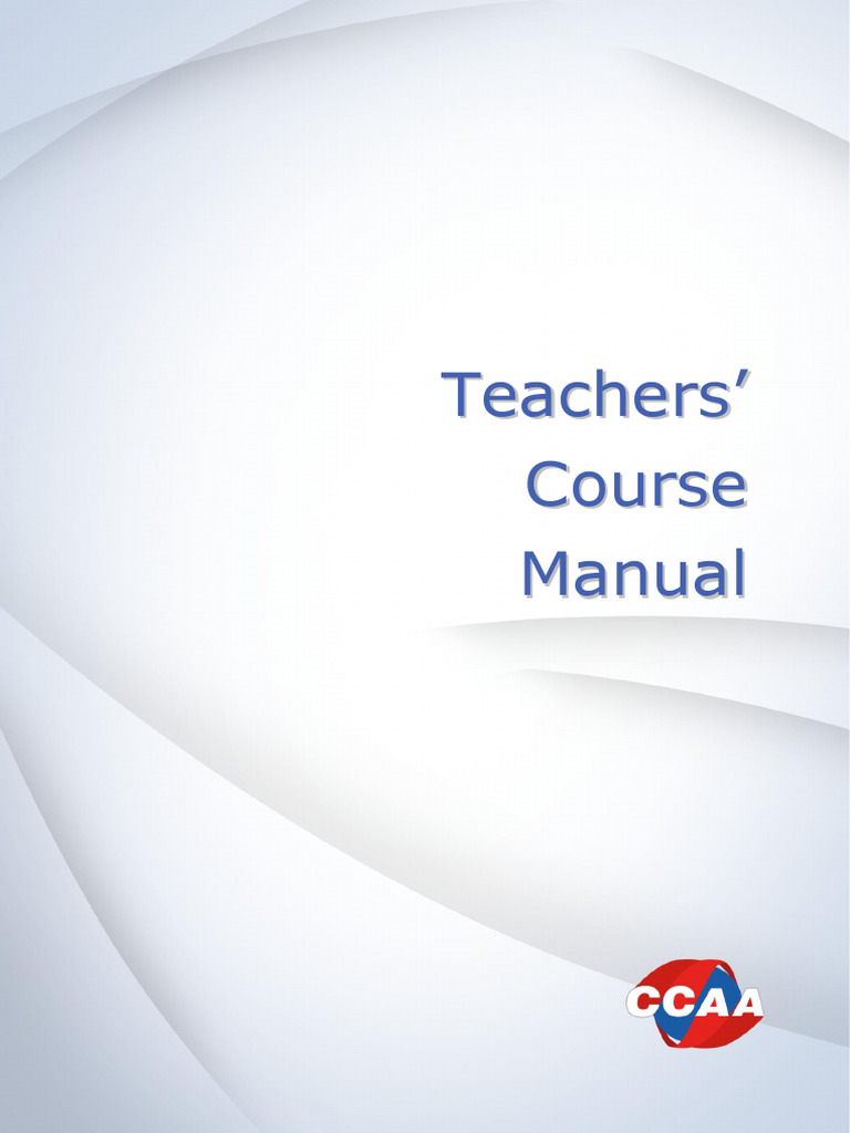 Manual - Teachers - Course - V1-1 1 | PDF | Grammatical Tense | Teachers