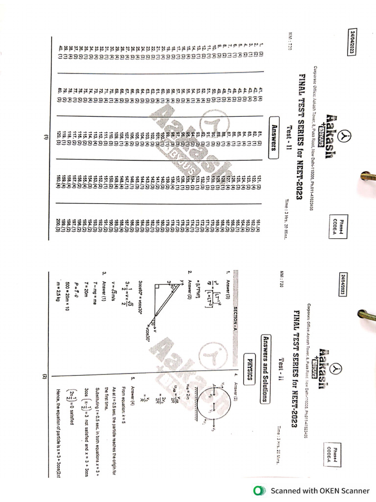 FTS 11 Solutions | PDF