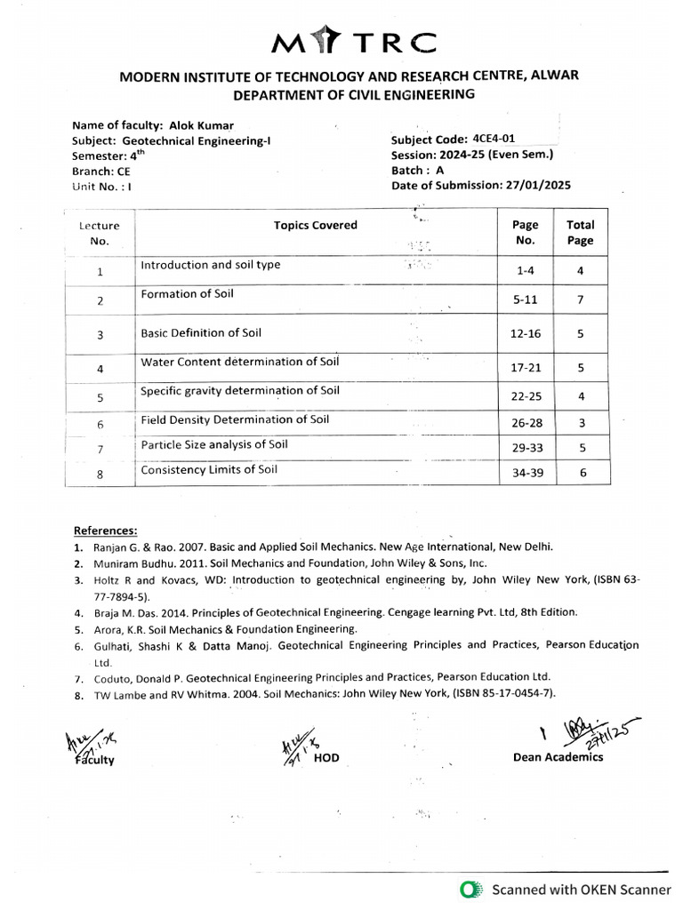 4CE4-01 Geotechnical Engineering Unit-I Notes by AK | PDF | Weathering ...