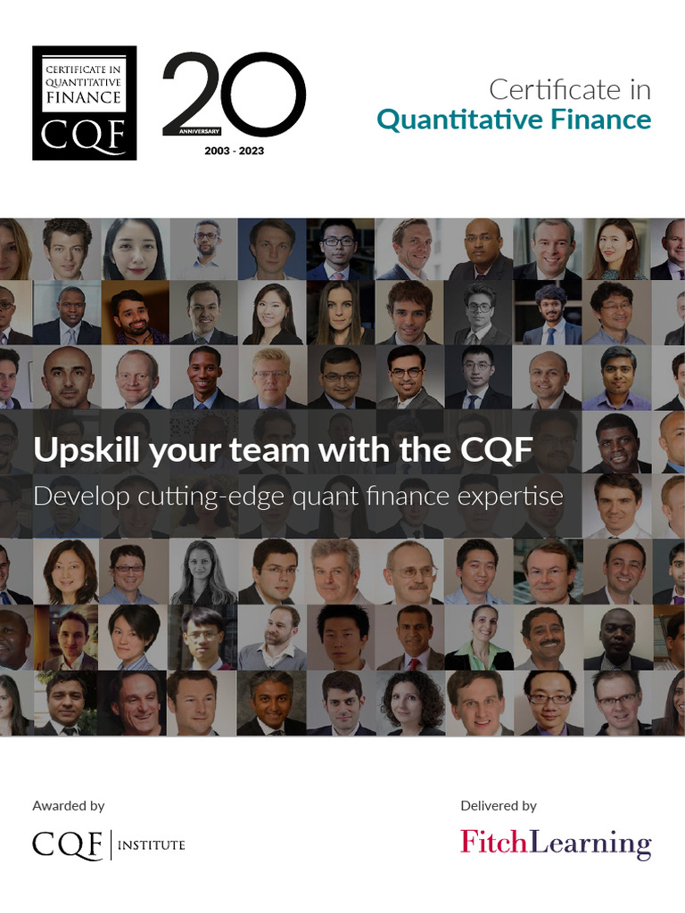 Enhance Team Skills with CQF Program | PDF | Option (Finance) | Applied Mathematics