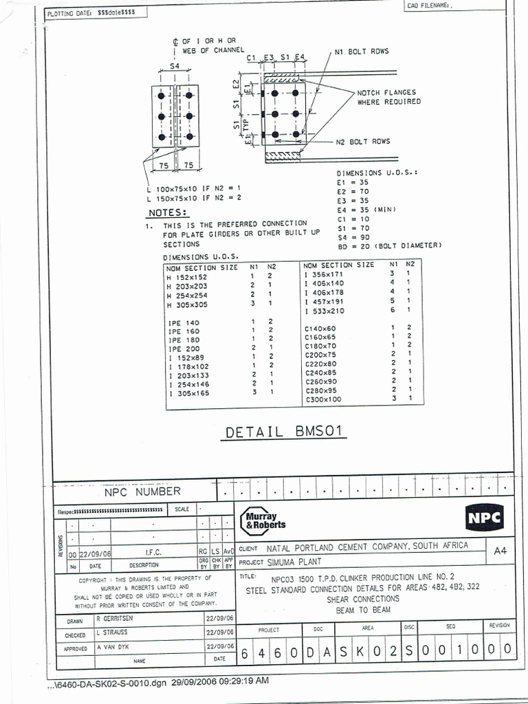 BMS01 - Beam Shear Connection 1 | PDF