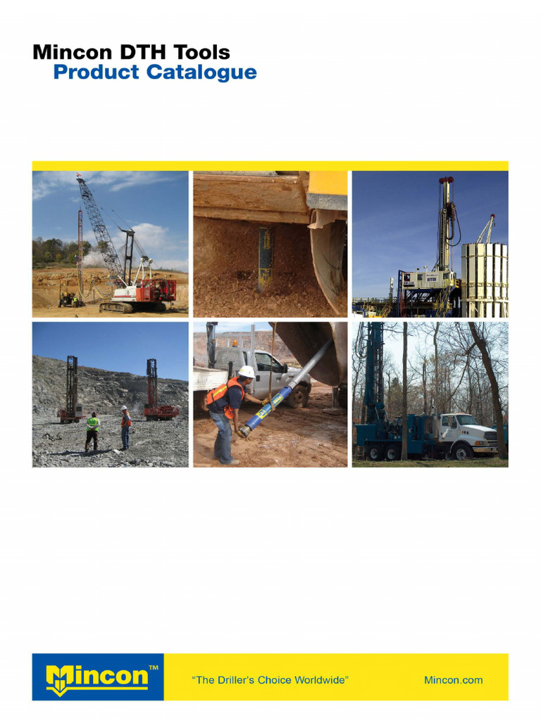 Mincon - Minroc - DTH - Product - Catalogue | PDF | Drill | Piston