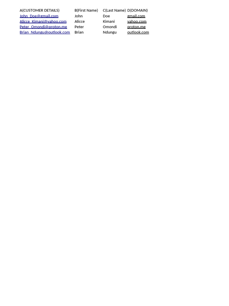 Excel Functions Test | PDF