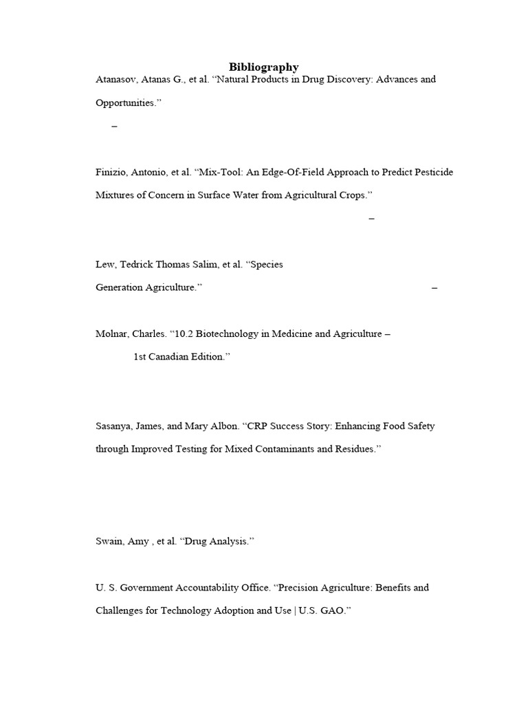 Key Research in Drug Discovery and Agriculture | PDF