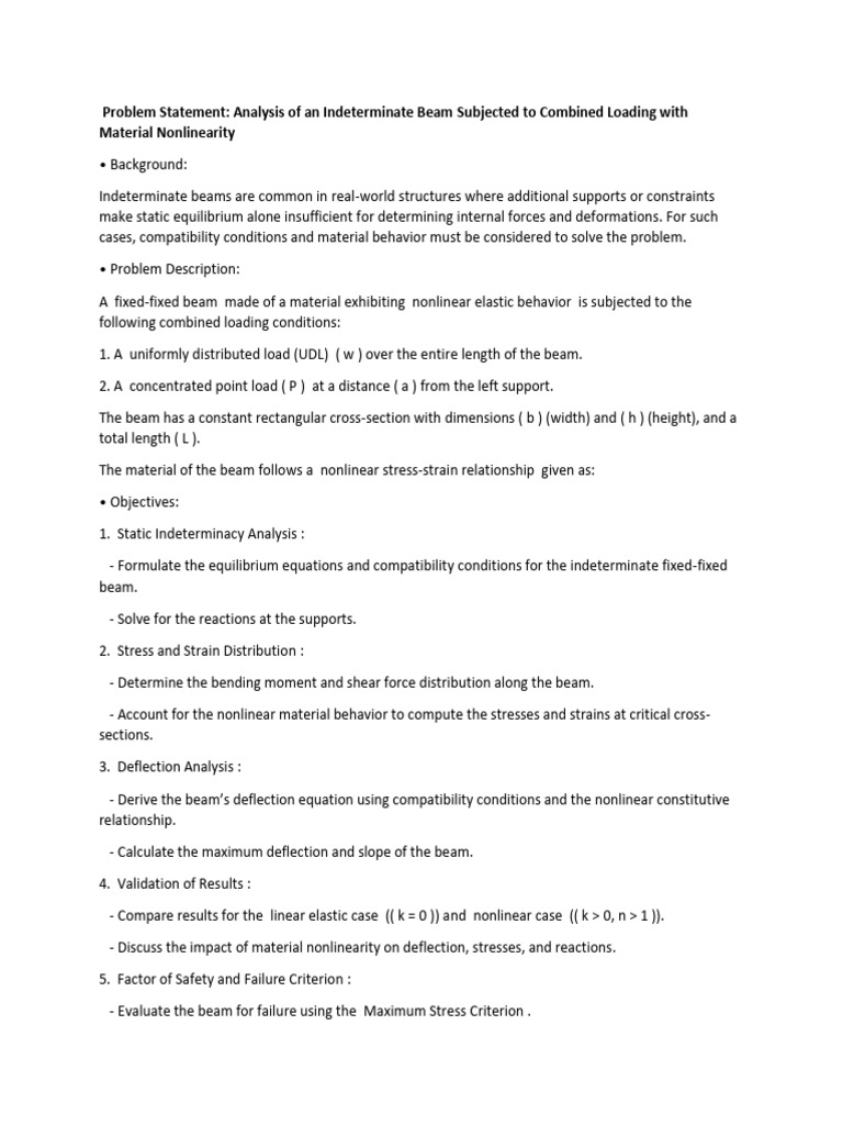 Assignment 3 Complex Engineering Problem Mom 1 | PDF | Beam (Structure ...
