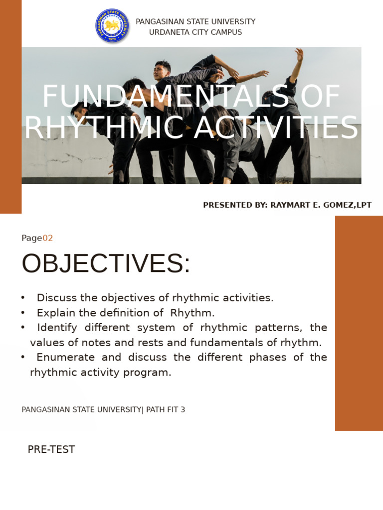 Path Fit 3 Chapter 1 Fundamentals of Rhythmic Activities 083821 | PDF | Rhythm | Dances