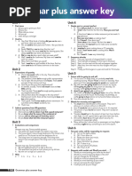 Interchange Level 1 - Grammar Plus Answer Key | PDF | Linguistic Typology | Morphology