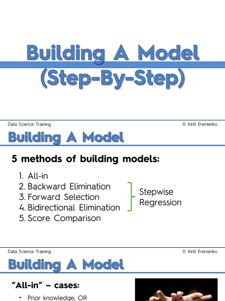 P12 Step by Step Blueprints For Building Models | PDF