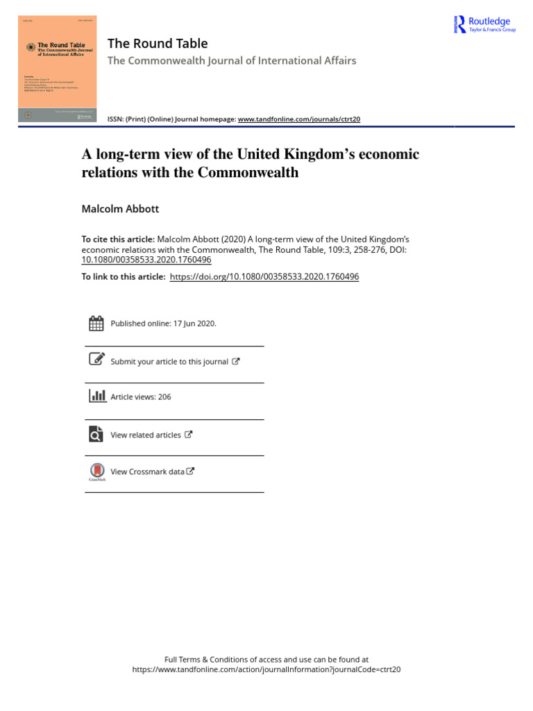 UK-Commonwealth Economic Relations Post-Brexit | PDF | General ...