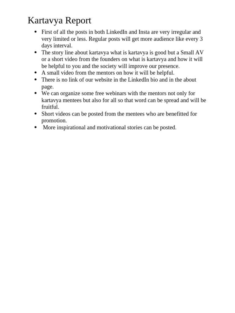 Kartavya Report | PDF
