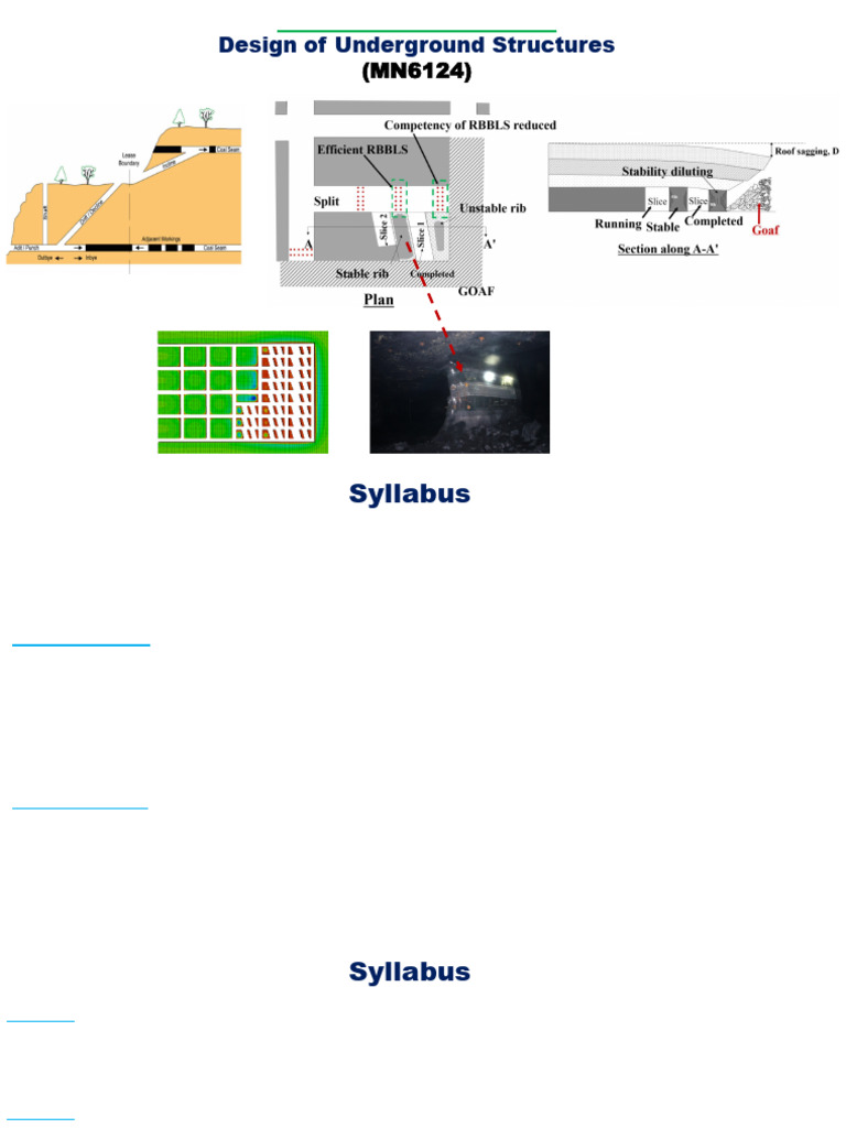 Underground Structures Design Course | PDF | Strength Of Materials ...