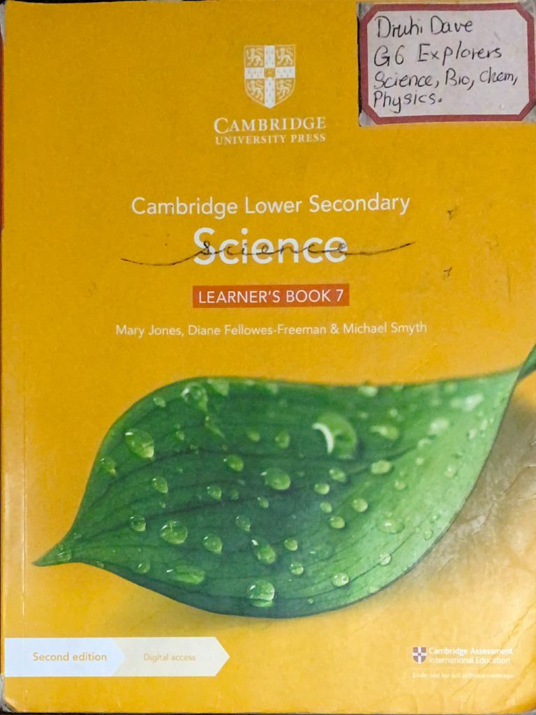 Cambridge Year 7 Science Textbook Start Fo Book To Unit 2.2 | PDF