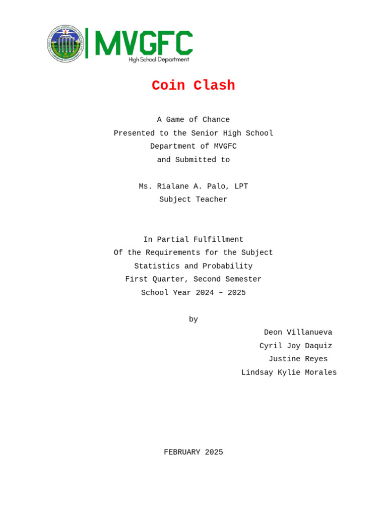 Title Page Ptask 1st Quarter | PDF