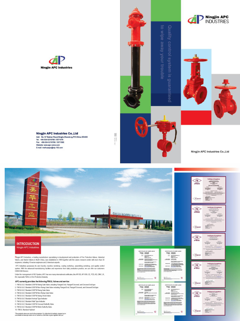 Fire Protection Products Catalogue-Ningjin APC | PDF