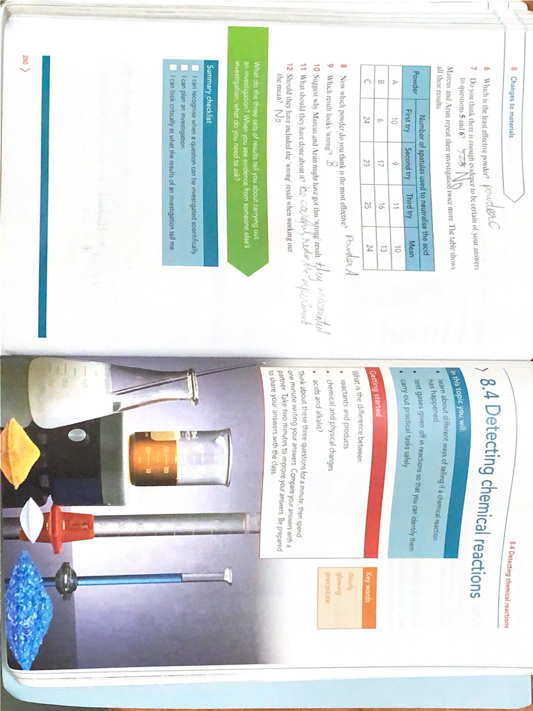 Cambridge Year 7 Science Textbook Units: 8.4-End of Chapter 9 | PDF