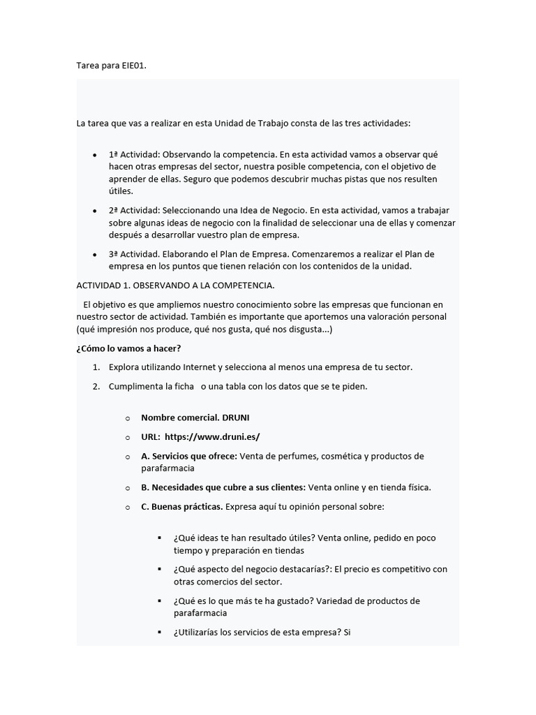 Alonso Rodriguez Ana Maria EIE TAREA01 | PDF | Farmacia | Cliente