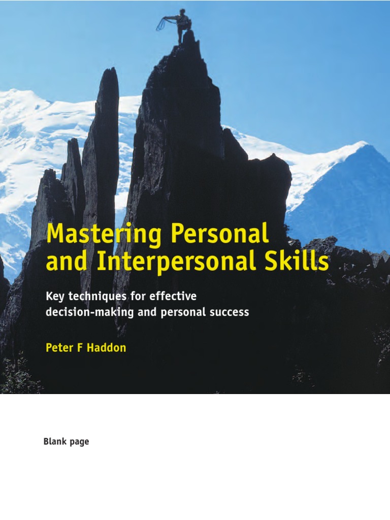 Mastering Personal and Interpersonal Skills | PDF | Attitude ...