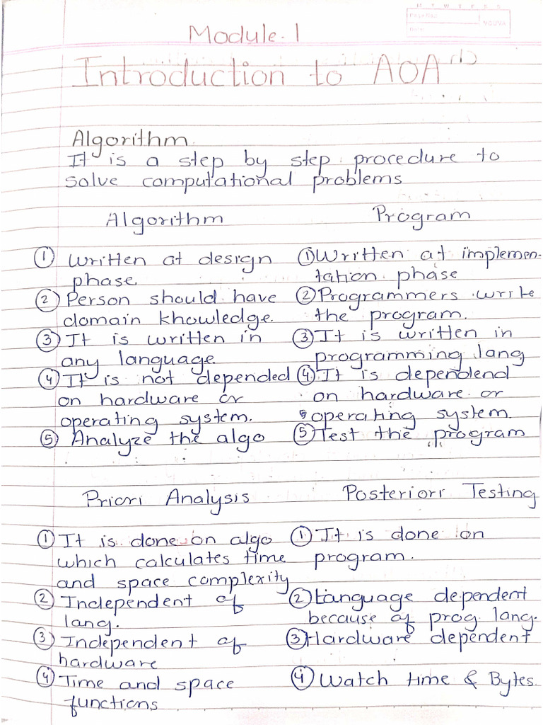 Aoa Module 1 Notes Pdf