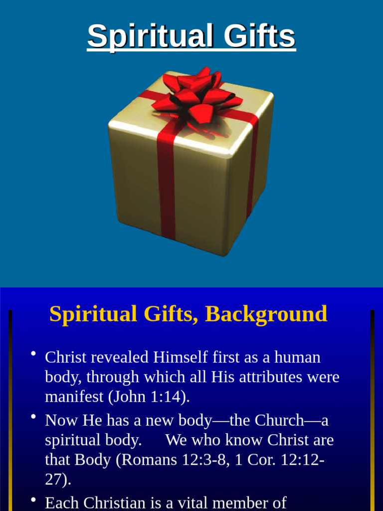 Spiritual Gifts | PDF | Spiritual Gift | Holy Spirit