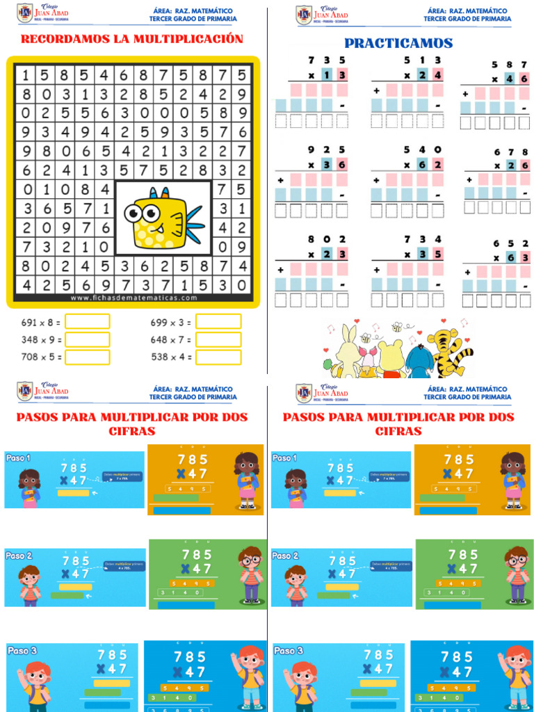 Proyecto de Thanksgiving: Multiplicación | PDF
