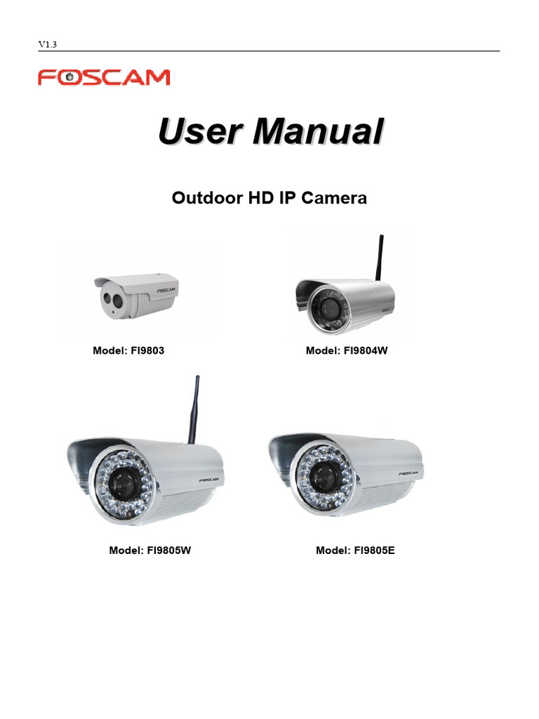 Foscam_IP Camera User Manual_English | PDF | Computer Network | Computing