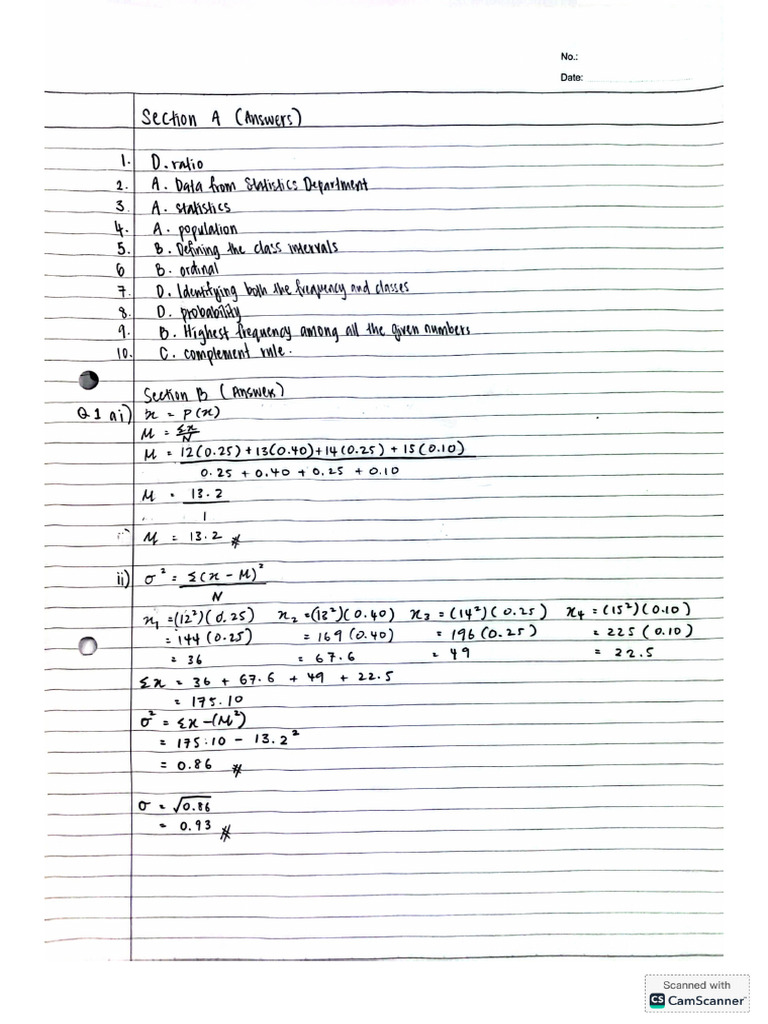 Probability Test | PDF