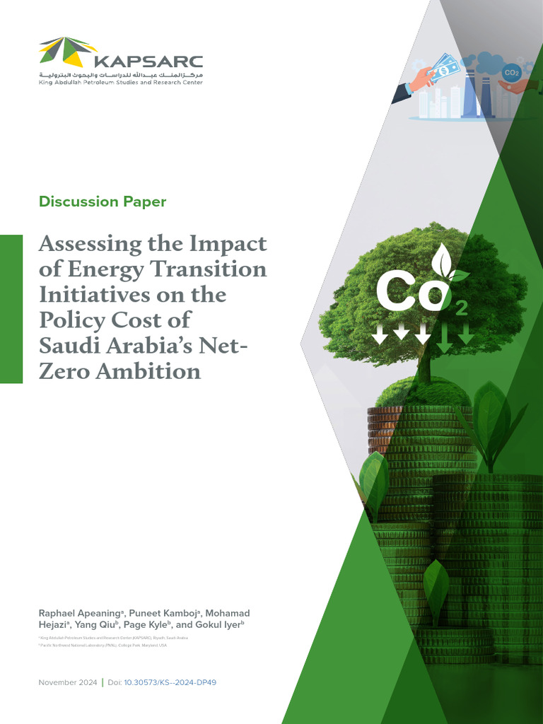 Saudi Arabia's Path to Net-Zero by 2060 | PDF | Climate Change ...
