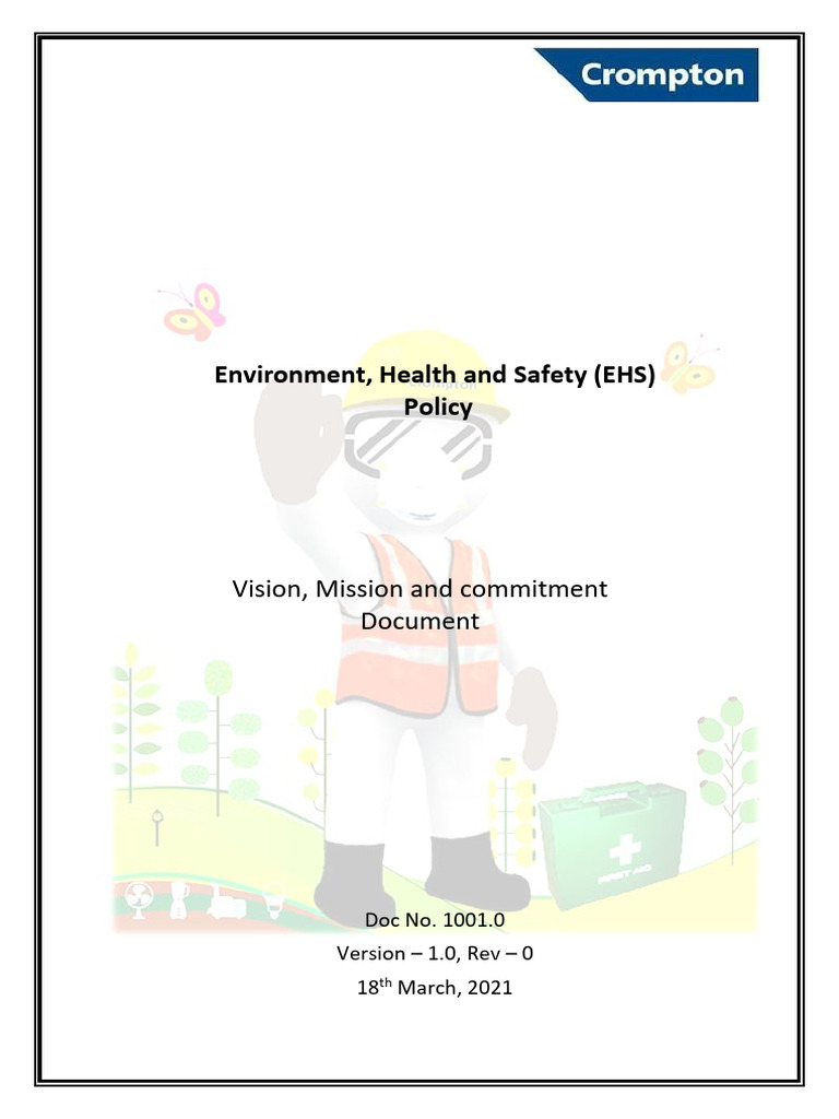 hPXJY7RU1i - Crompton EHS Policy 1 | PDF