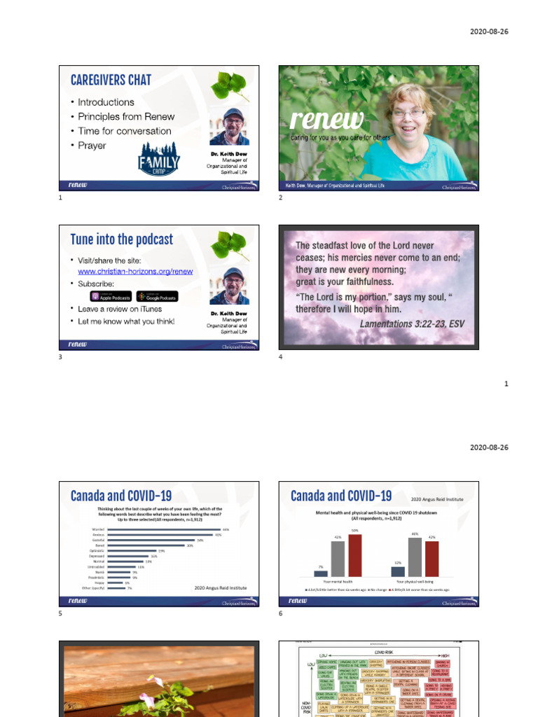 Caregiver Session Handouts | PDF