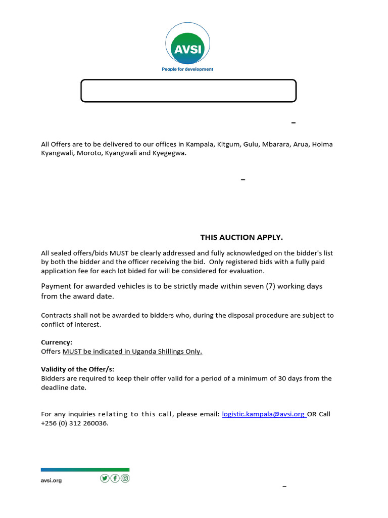 Bid Application for Vehicle Disposal | PDF | Auction