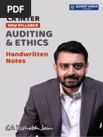 CA Inter Audit Handwritten Notes Class Notes May25 & Sept25 | PDF