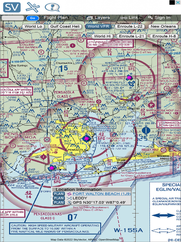 SkyVector Flight Planning Aeronautical Charts | PDF